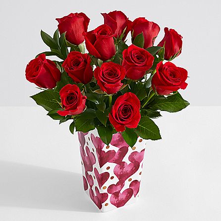 One Dozen Long Stemmed Red Roses - FlowerMessenger